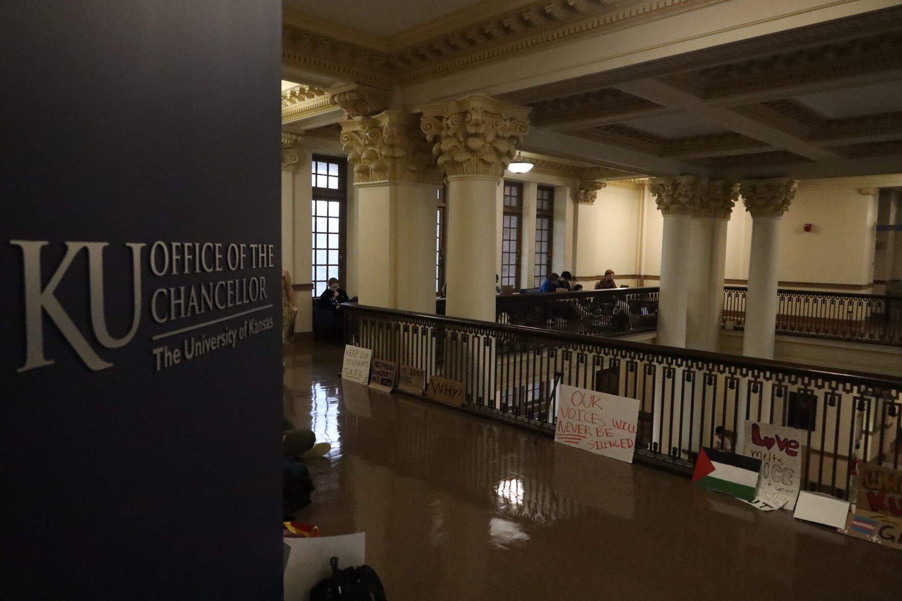 KU groups host sit-in at Strong Hall to demand stance on ICE | News ...
