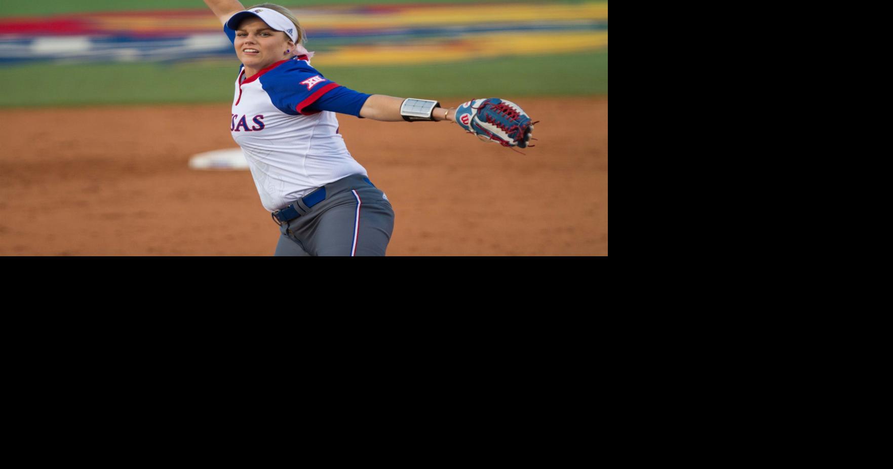 Kansas softball's weekend games hinge on pitching, leading to 4-1 ...