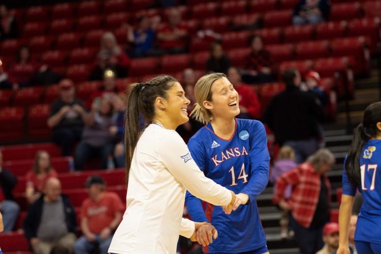 GALLERY: Kansas sweeps Miami in NCAA volleyball championship opening ...