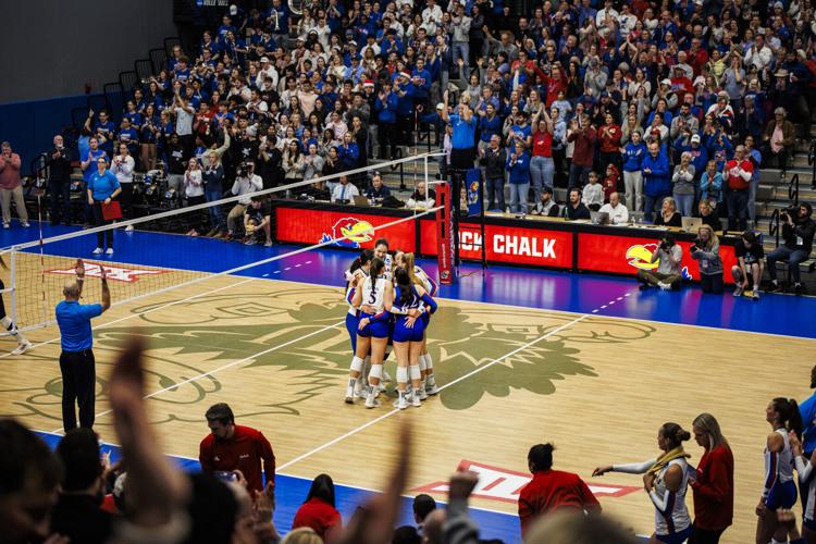 GALLERY: Kansas volleyball defeats Miami to advance to Sweet 16 ...