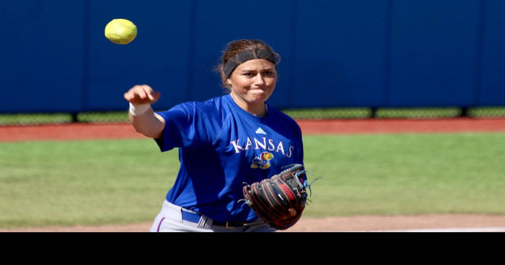 Kansas softball takes two extra-inning victories to advance to ...