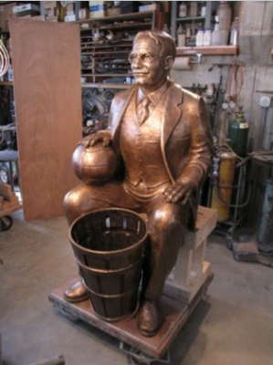 Naismith sculpture finds a new home on campus | News | kansan.com