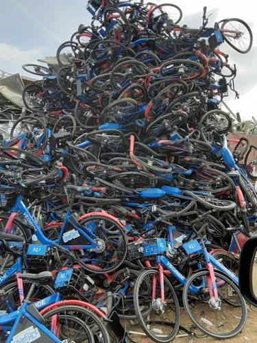 VeoRide throws out pedal bikes at Lawrence recycling center | News ...