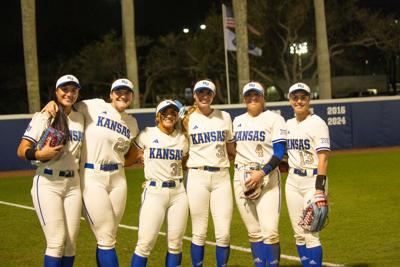 Kansas softball ends trip to California with doubleheader sweep ...
