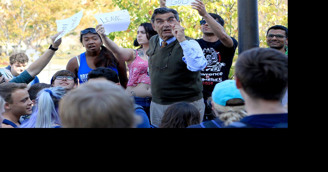 KU students spearhead counter-protests against religious protestors on ...