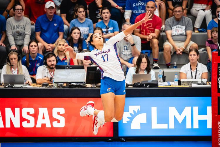 GALLERY: Kansas volleyball wins 2 of 3 matches at star-studded Jayhawk ...