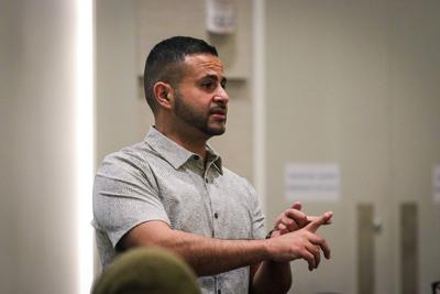 Author, professor Khaled Beydoun speaks about Islamophobia at Burge ...