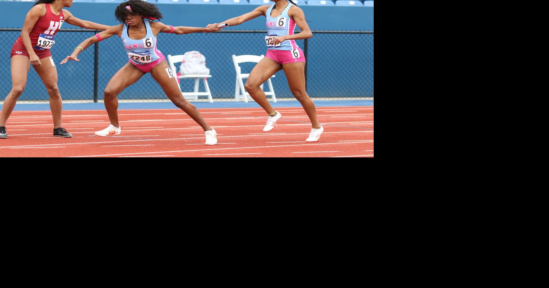 KU track & field 4x100 team meets disappointing end at Kansas Relays ...