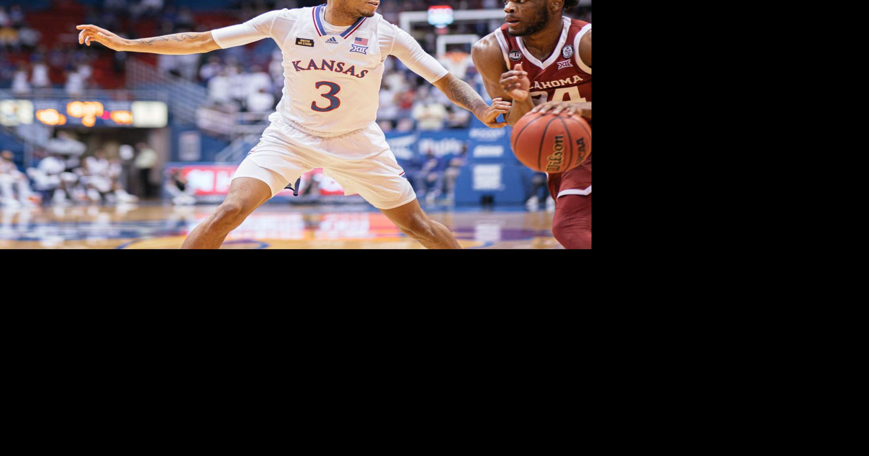 KU men's basketball's Dajuan Harris struggles in second career start ...