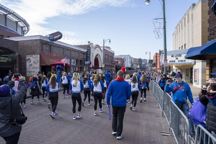 GALLERY: Kansas fans paint Beale Street crimson and blue in excitement ...