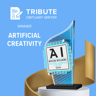 Tribute Technology Wins 2024 Artificial Intelligence Excellence Award for Obituary Writer ...