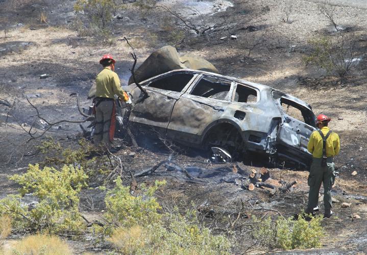 Vehicle sparks brush fire on I-40 near Kingman | News | kdminer.com