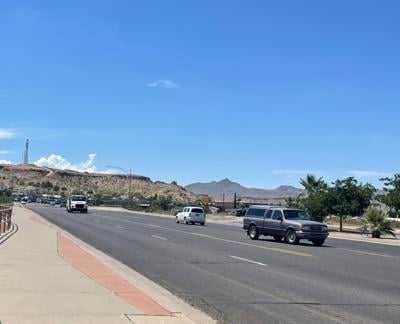 Pavement striping on Hualapai Mountain Road on Friday until noon ...