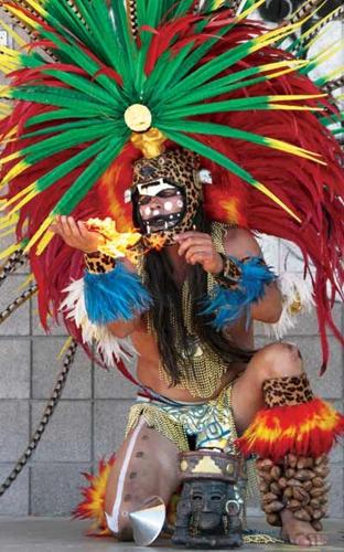 Aztec Fire Dancers wow Kingman High students | | kdminer.com