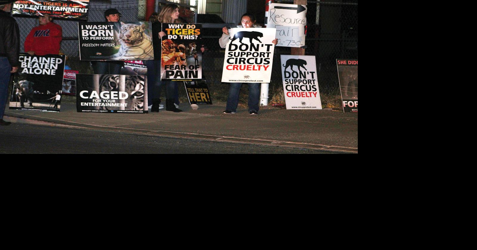 Circus Protests: ‘Caged for Your Entertainment’ | | kdminer.com