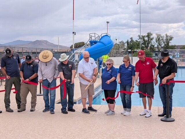 Grandview Pool reopens after renovations with new climbing wall and ...