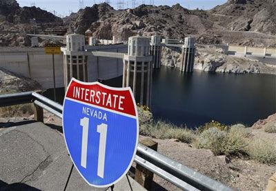 Arizona, Nevada governors unveil signs on proposed I-11 route ...