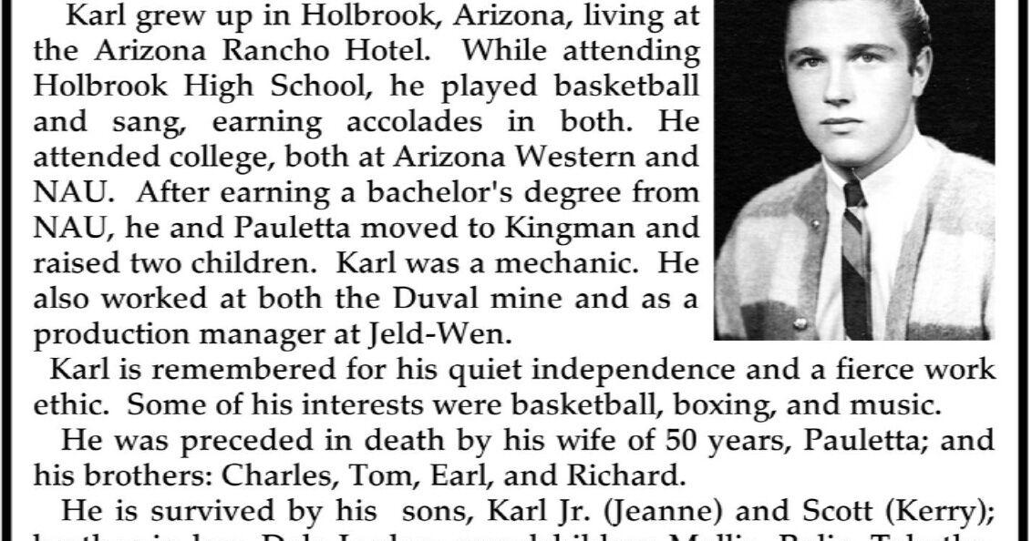 Obituary | Karl H. Taylor | Obituaries | kdminer.com
