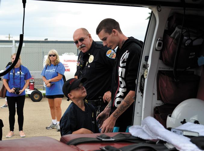 A Wish Comes True: Nathan Calderon, 6, gets sworn in as an officer with ...