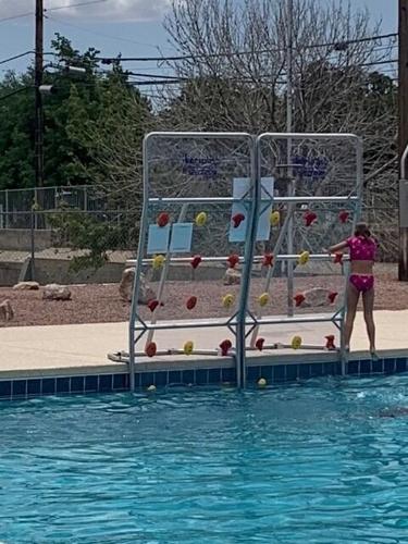 Grandview Pool reopens after renovations with new climbing wall and ...