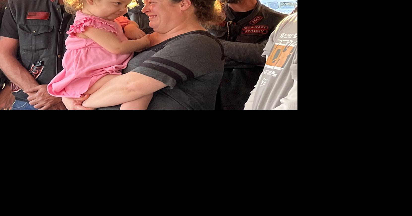 Three-year-old cancer patient and family supported by local motorcycle ...