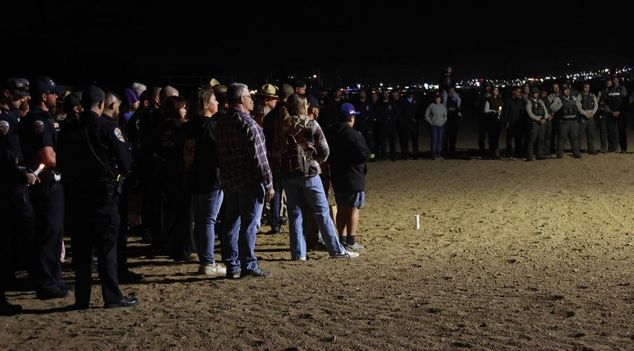 Photo Gallery: Candlelight vigil honors DPS troopers in Kingman ...