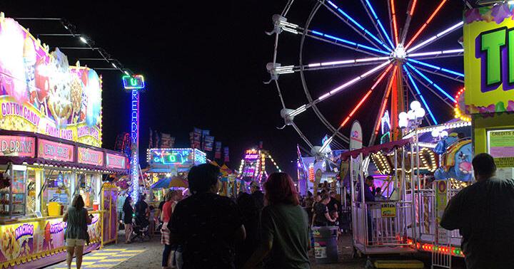 First night at the fair shines with carnival lights and showmanship ...