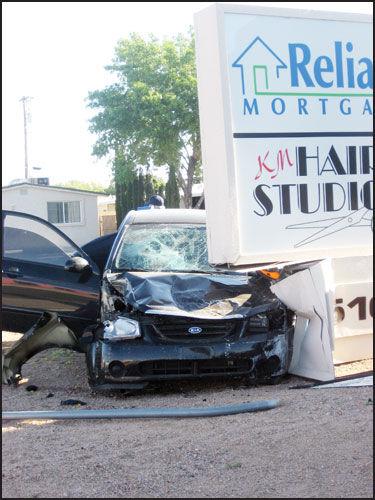 Photo: Crash into Sign | | kdminer.com