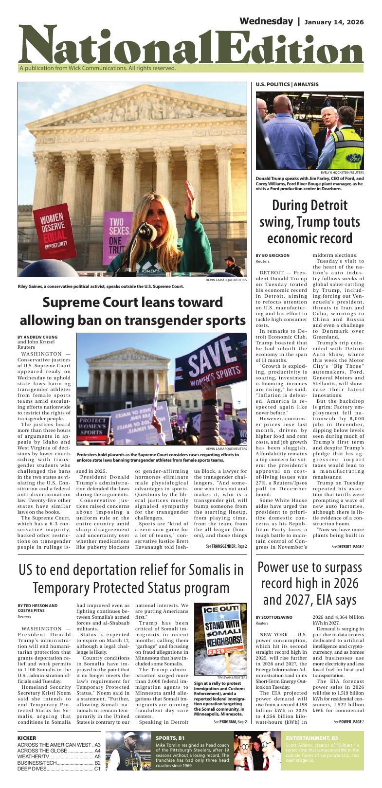 Page A1 | National Edition | kdminer.com