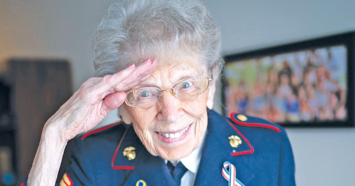 June Fremont One Of The First Female Marines
