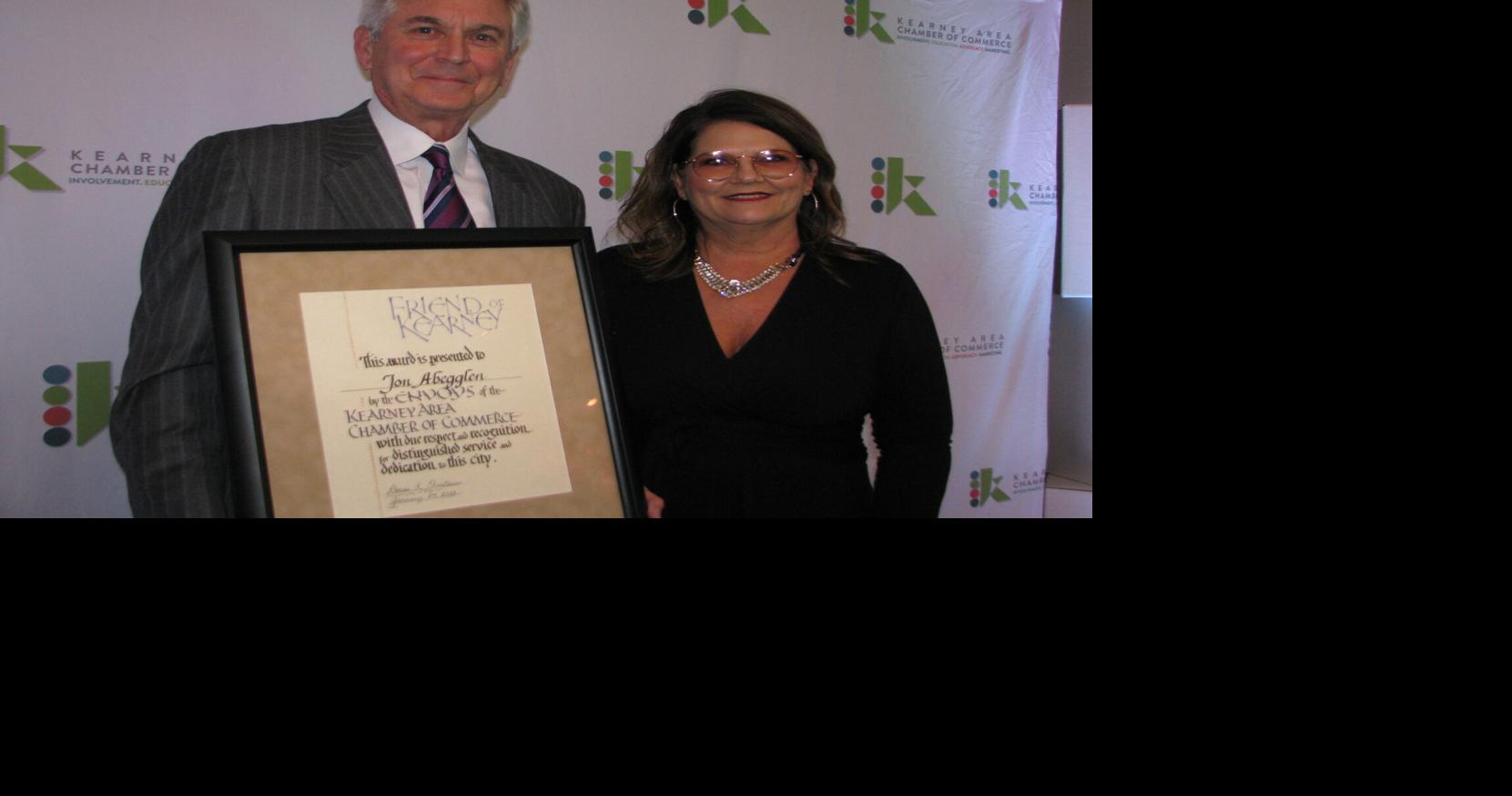 Business leader Jon Abegglen awarded Friend of Kearney during chamber ...