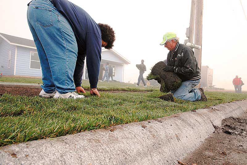 YRTC teens give back to community, YRTC employee