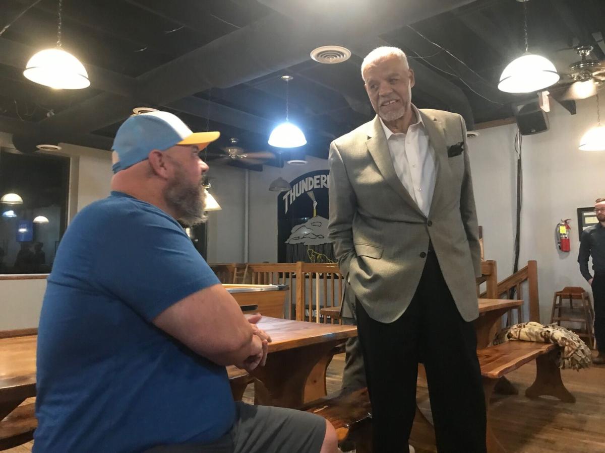 Preston Love campaigns in Kearney