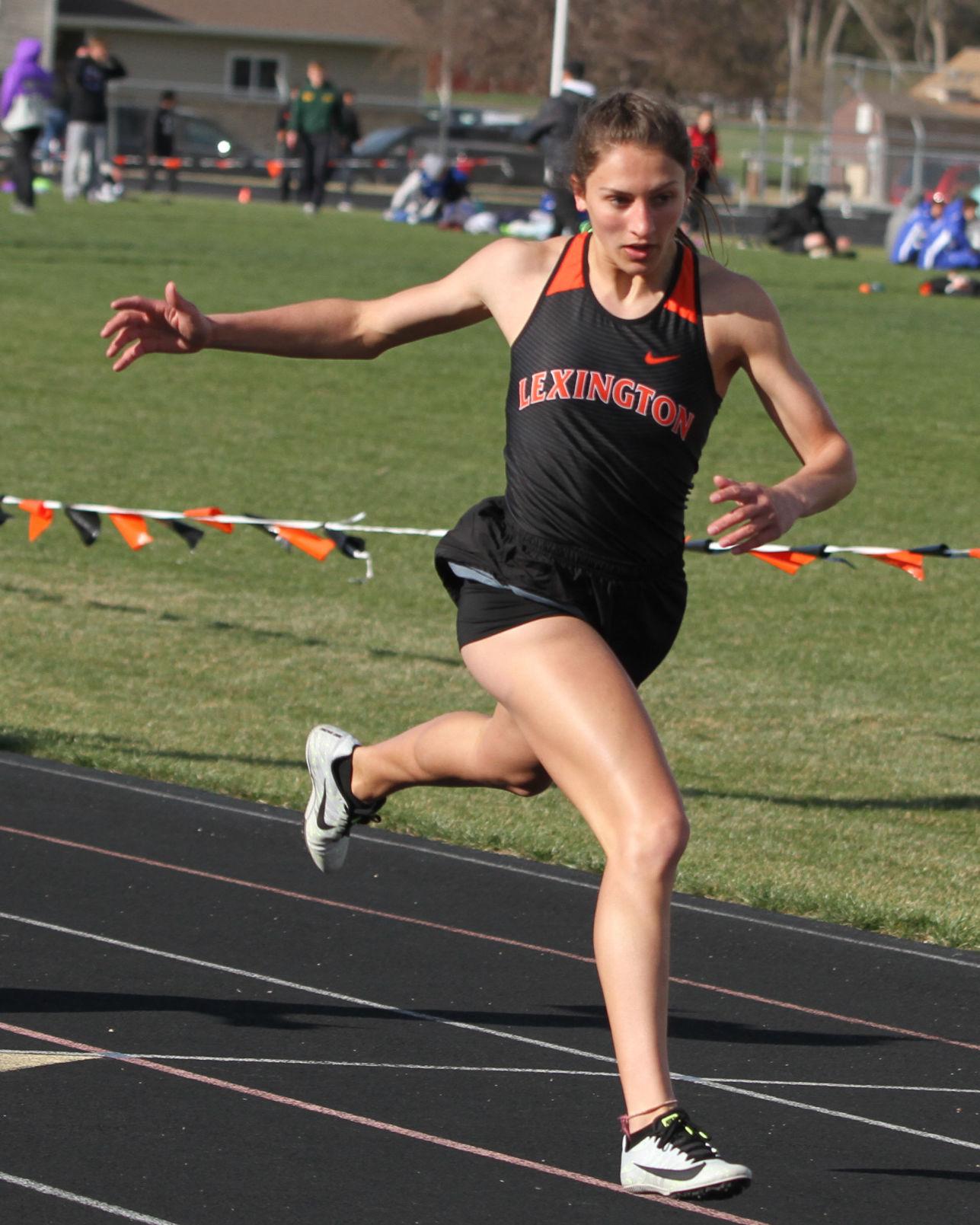 Lexington’s Madison Smith beats the elements