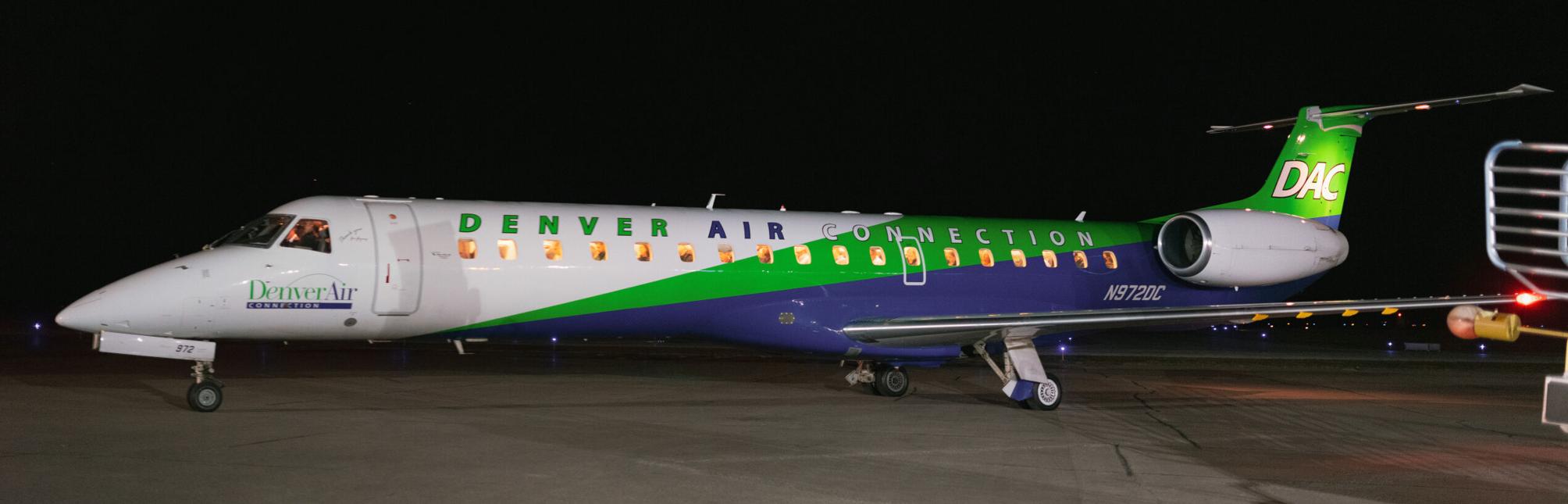 PHOTOS AND VIDEO: First flight for Denver Air Connection in Kearney