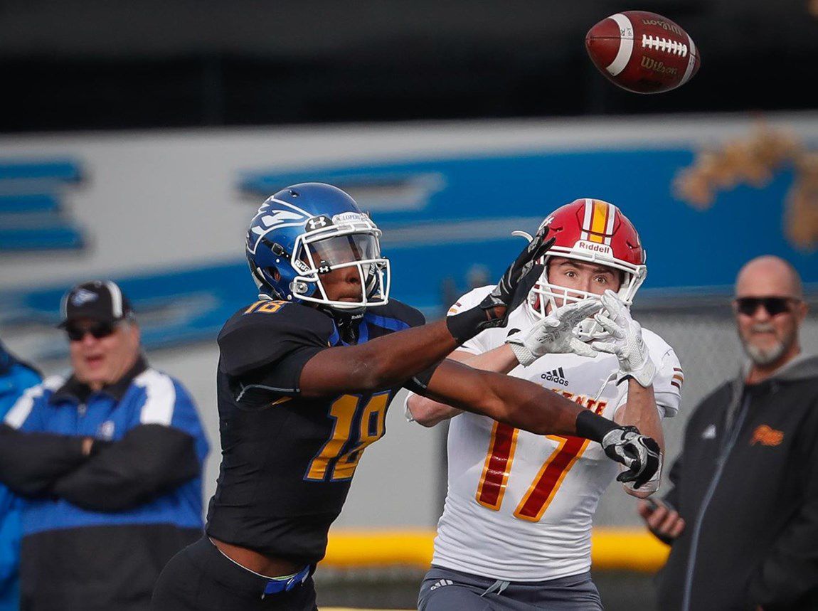 Pick-Off Master -- Eyes and feet guide UNK senior cornerback Malik Webb