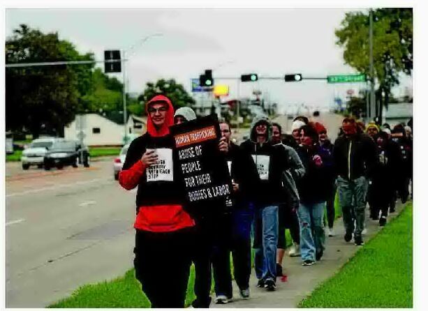 A wet, but important, Walk for Freedom