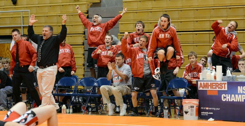 Amherst cruises to first-ever Nebraska State Dual Wrestling Championship