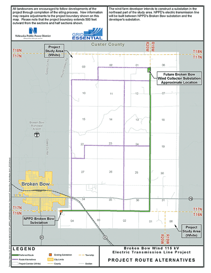 No neat rows: Near Broken Bow, wind turbines will be scattered across ...
