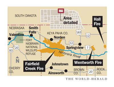 Nebraska wildfire crews making headway