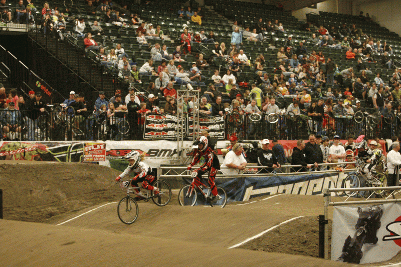 BMX riders enjoy challenge of track at fairgrounds
