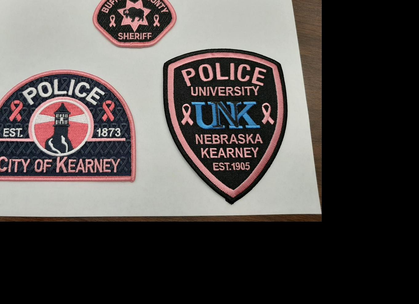 Kearney-area police sporting pink patches in October for breast cancer ...