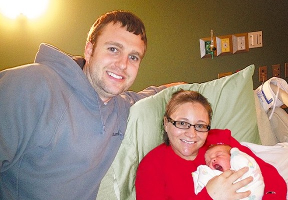 New parents welcome new daughter along with new year