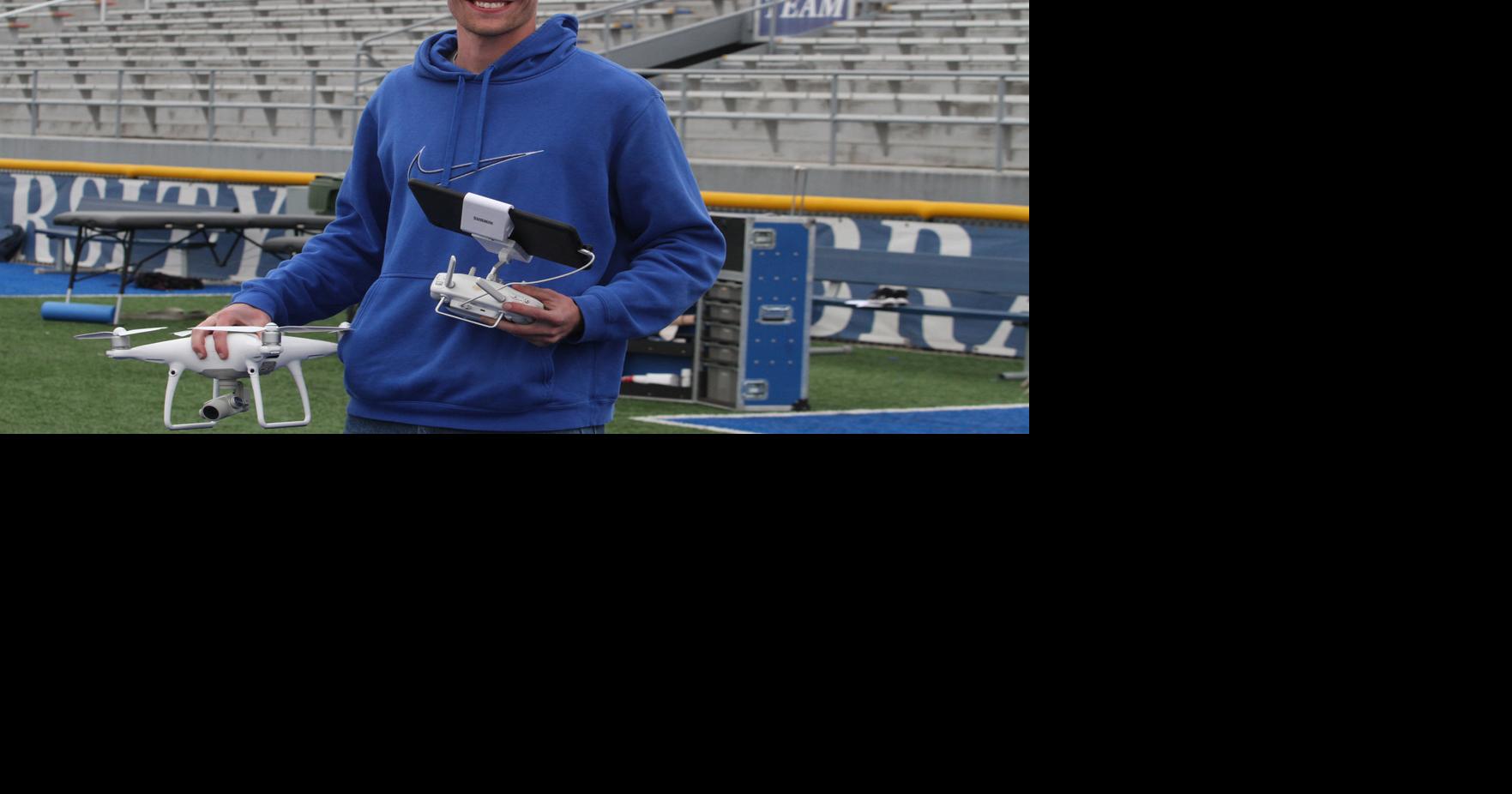 Taking Flight: UNK using drone to film practice