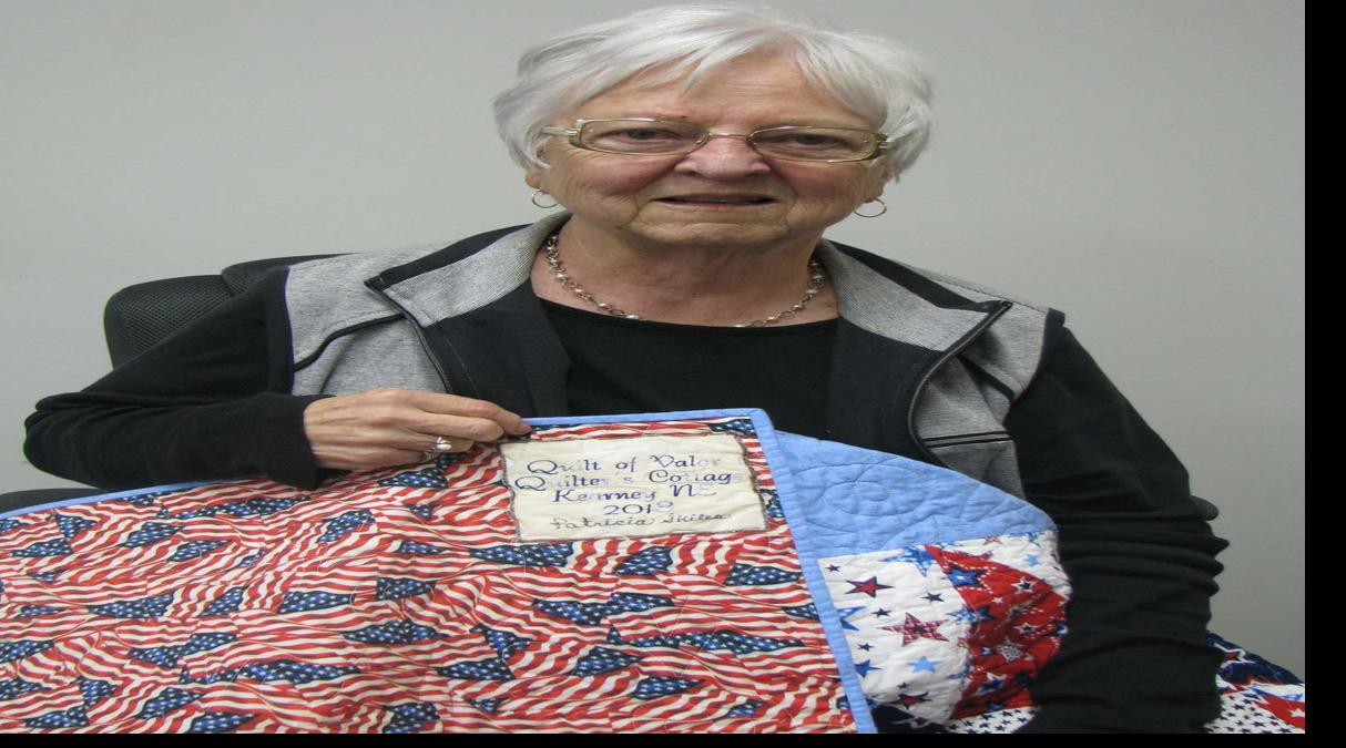 Another medal for her collection: Pat Skiles gifted Quilt of Valor for ...