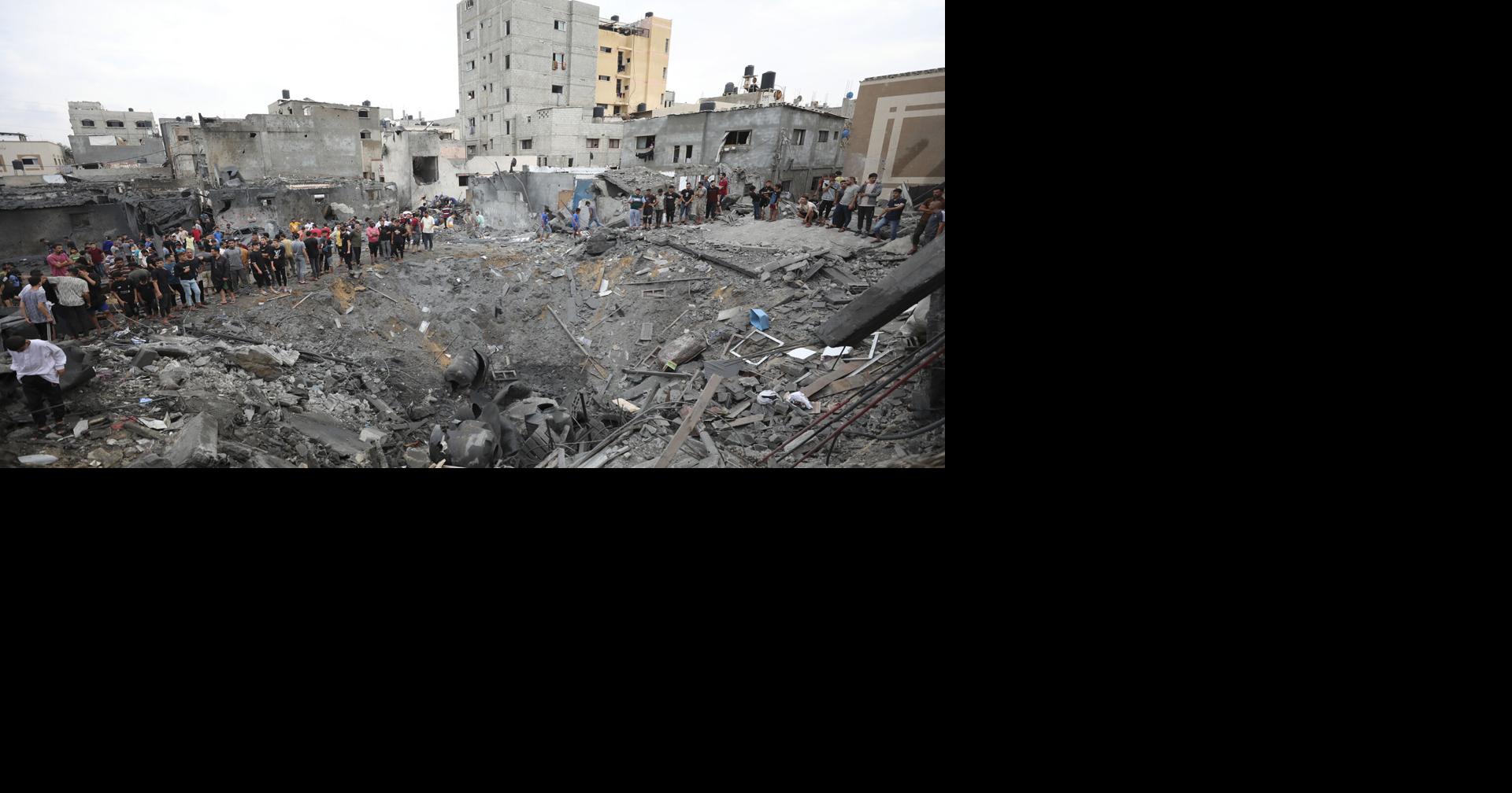 Families dig through rubble in Gaza to retrieve victims