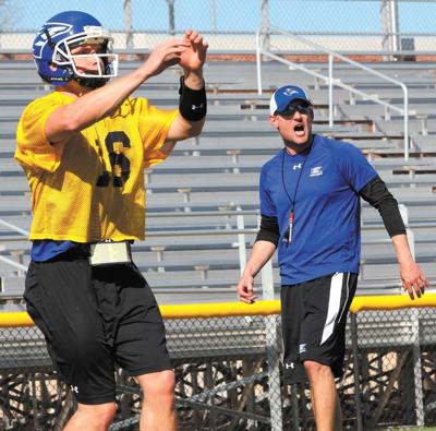 First UNK football practice under new coach intense, up-tempo