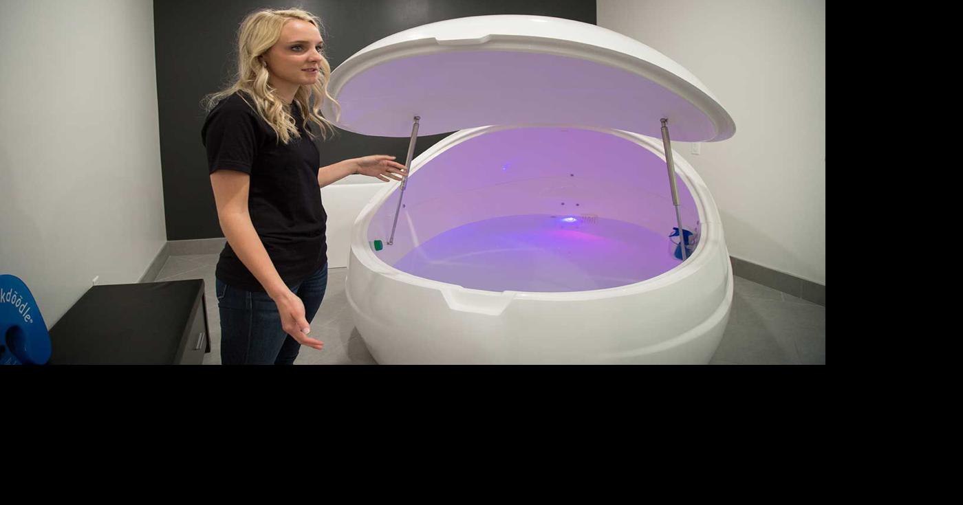 Unload stress and relax in Harbor Floats and Massage float pods