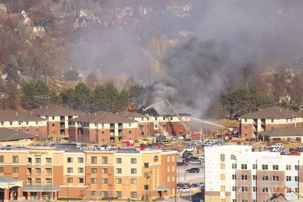 Crews battle 2-alarm dorm fire on UNO campus