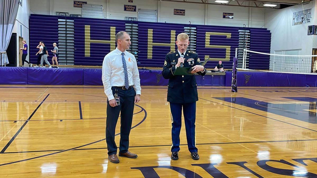 Holdrege principal honored with military awards